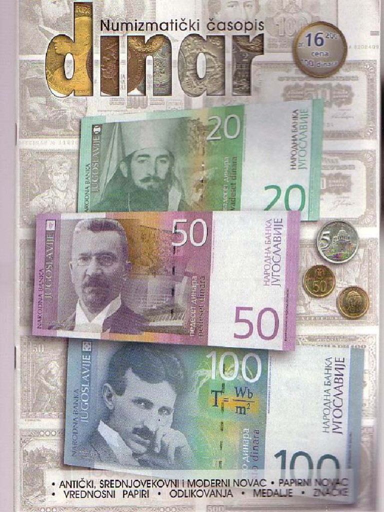 Numizmaticki Casopis Dinar Broj 16 | PDF