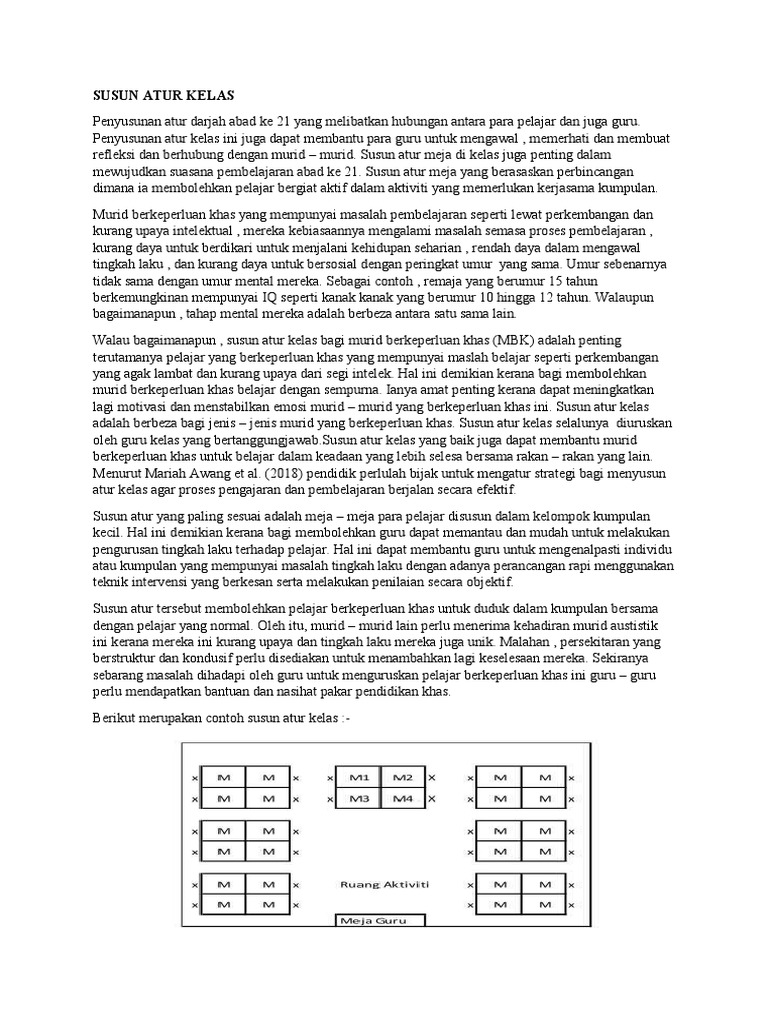 Susun Atur Kelas Abad 21 Untuk Mbk Pdf