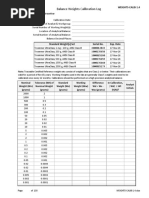 Weighing Balance Verification Log Book | PDF