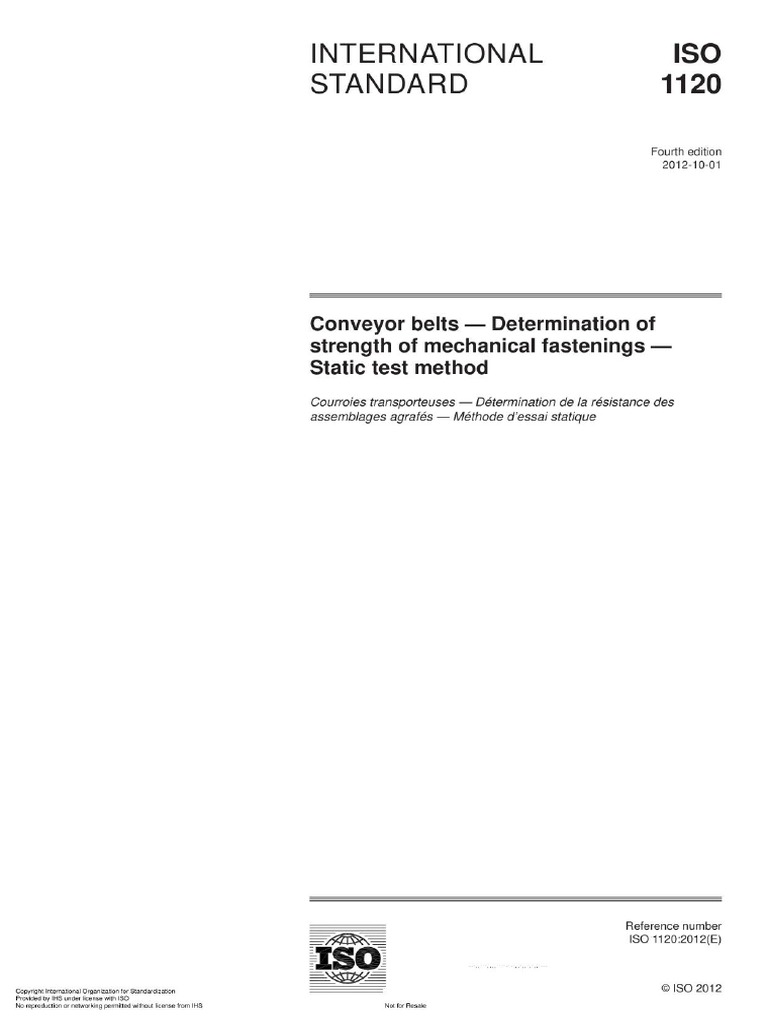 Iso 1120 - 2012 | PDF