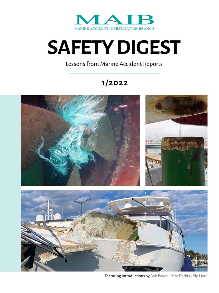 Safety Digest: Lessons From Marine Accident Reports | PDF | Valve | Tugboat