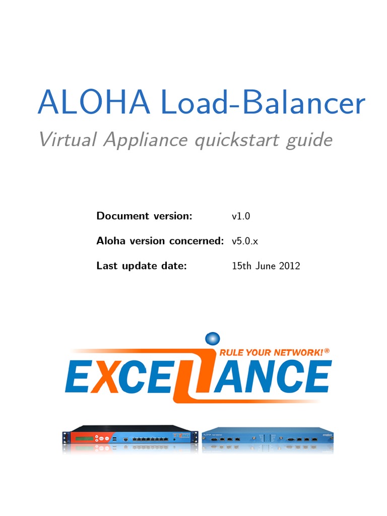 ALOHA Load-Balancer: Virtual Appliance Quickstart Guide | PDF | Hyper V ...
