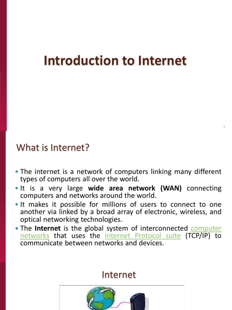 Introduction To Internet | PDF | Internet | Domain Name