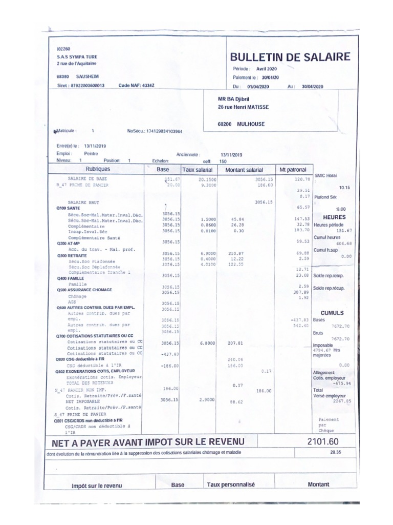 Expliquer Un Bulletin De Salaire – YDFQN