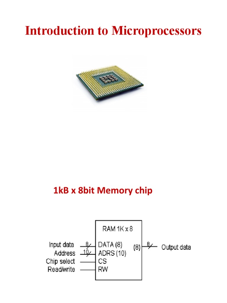 Microprocessor Lecture 5 Full Pdf Random Access Memory Read Only Memory