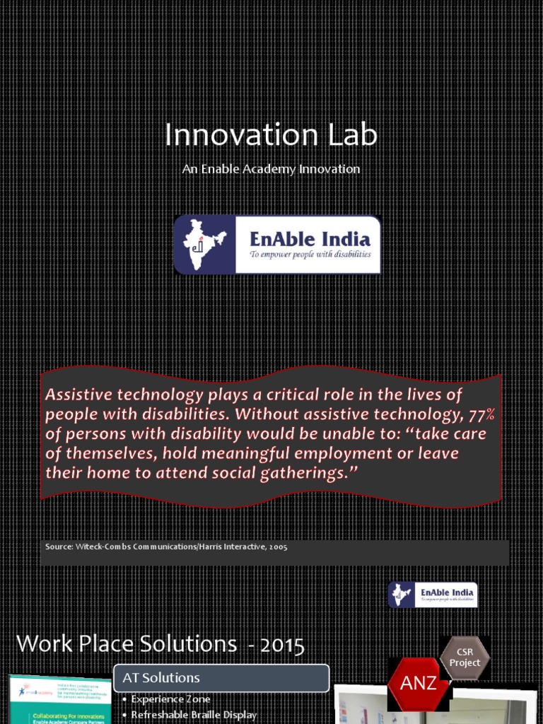 Assistive Technology Innovation Lab Overview | PDF | Innovation ...