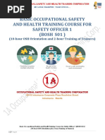 Module 1 - OSH and The BOSH Framework | PDF | Occupational Safety And ...