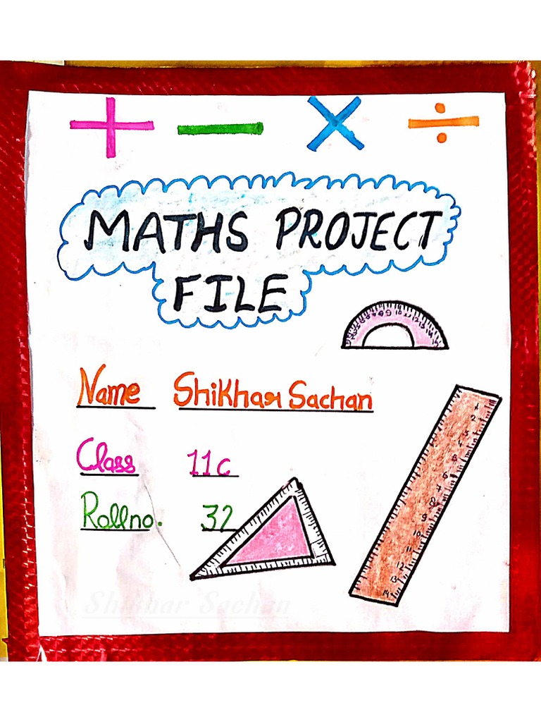 Shikhar Sachan Maths Project | PDF