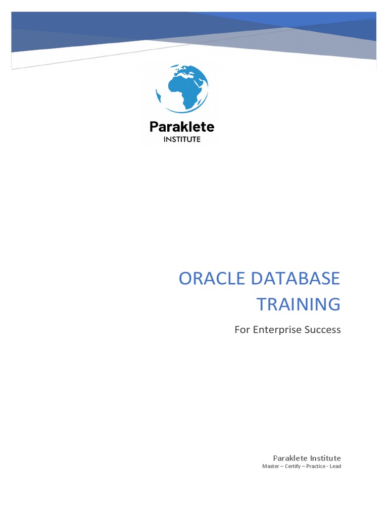 Oracle Training | PDF | Databases | Backup