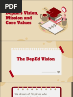 Deped Core Values | PDF | Value (Ethics) | Social Institutions