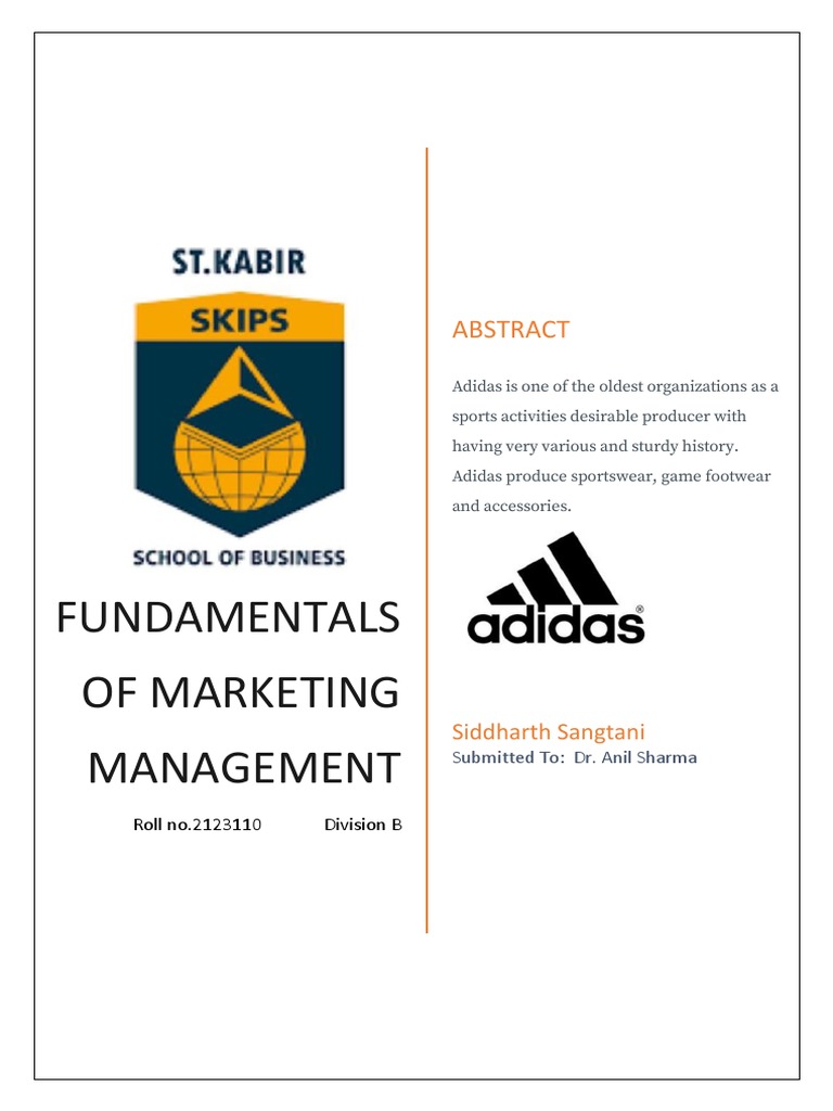 Marketing Insights for Adidas | PDF | Market Segmentation | Adidas