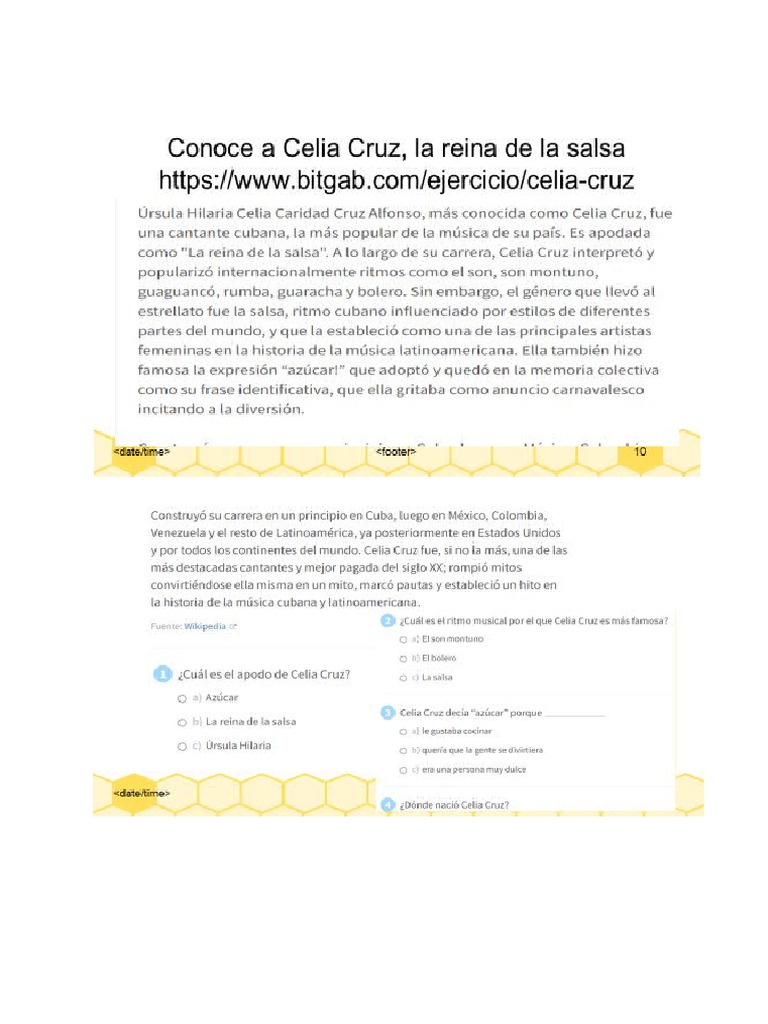 Celia Cruz | PDF