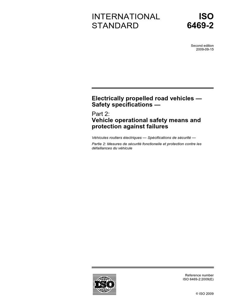 Iso6469 2 2009 | PDF | International Organization For Standardization ...