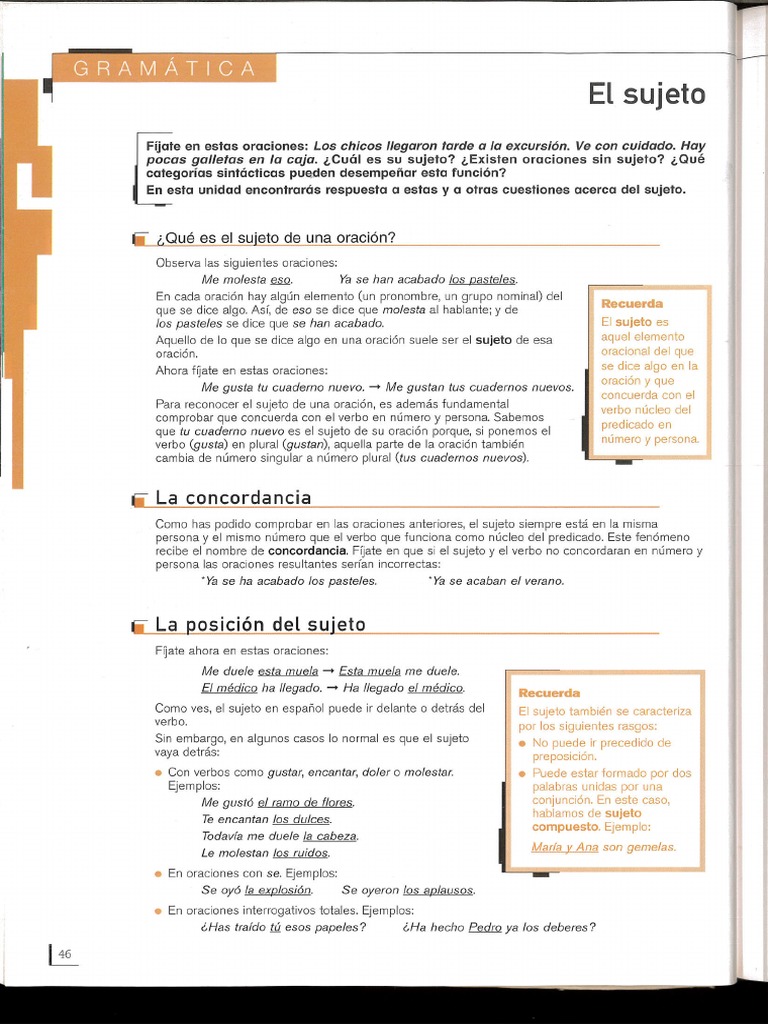 SINTAXIS Complementos | PDF