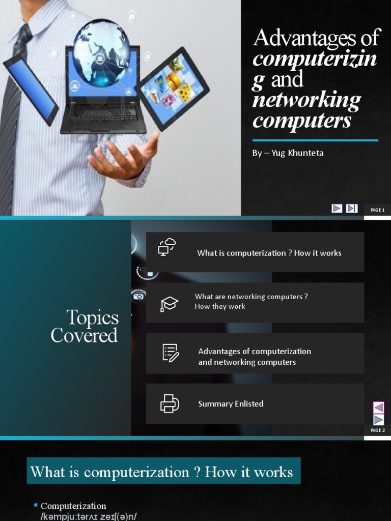 Advantages of Computerizing and Networking Computers | PDF | Computer ...