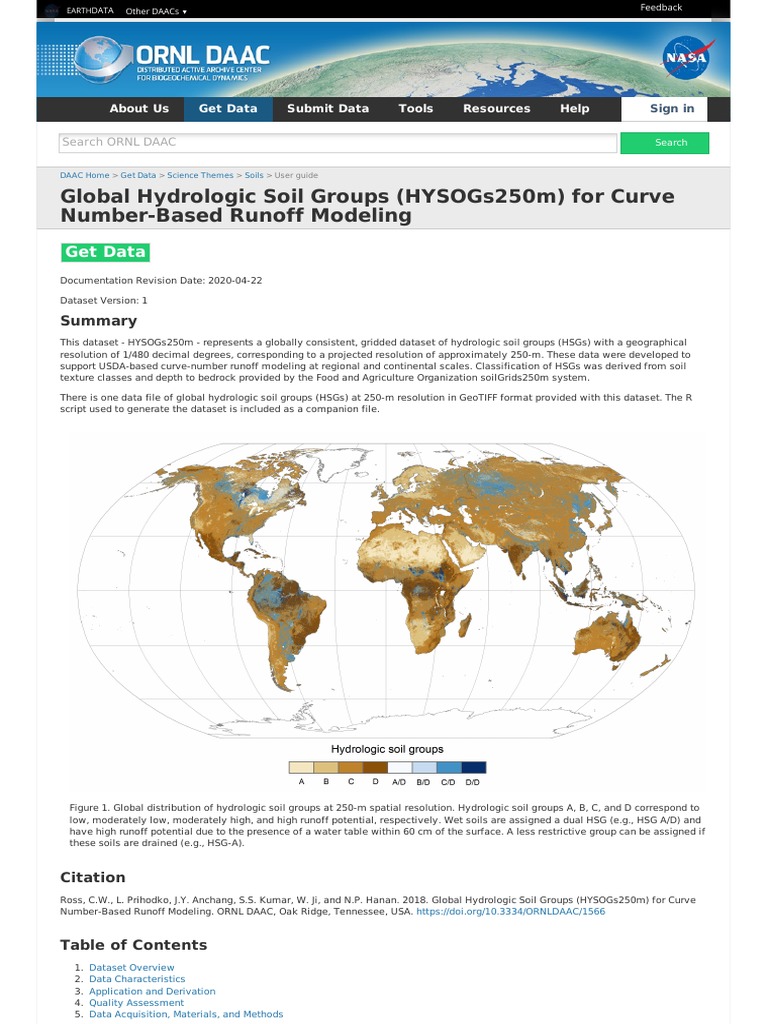 Global Hydrologic Soil Groups Data | PDF | Loam | Earth Sciences