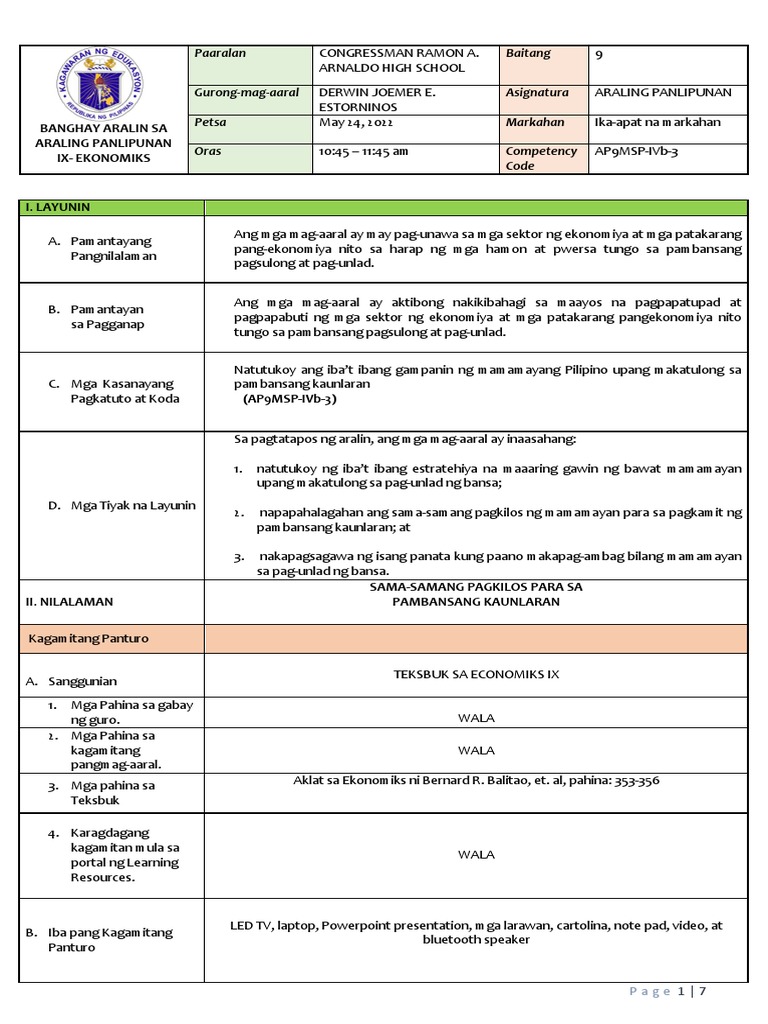 Q4 W2 DLP - Estorninos DJ | PDF