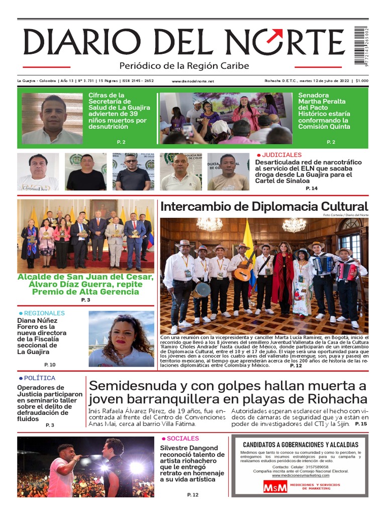 Diario Del Norte Julio 12 | PDF | Colombia