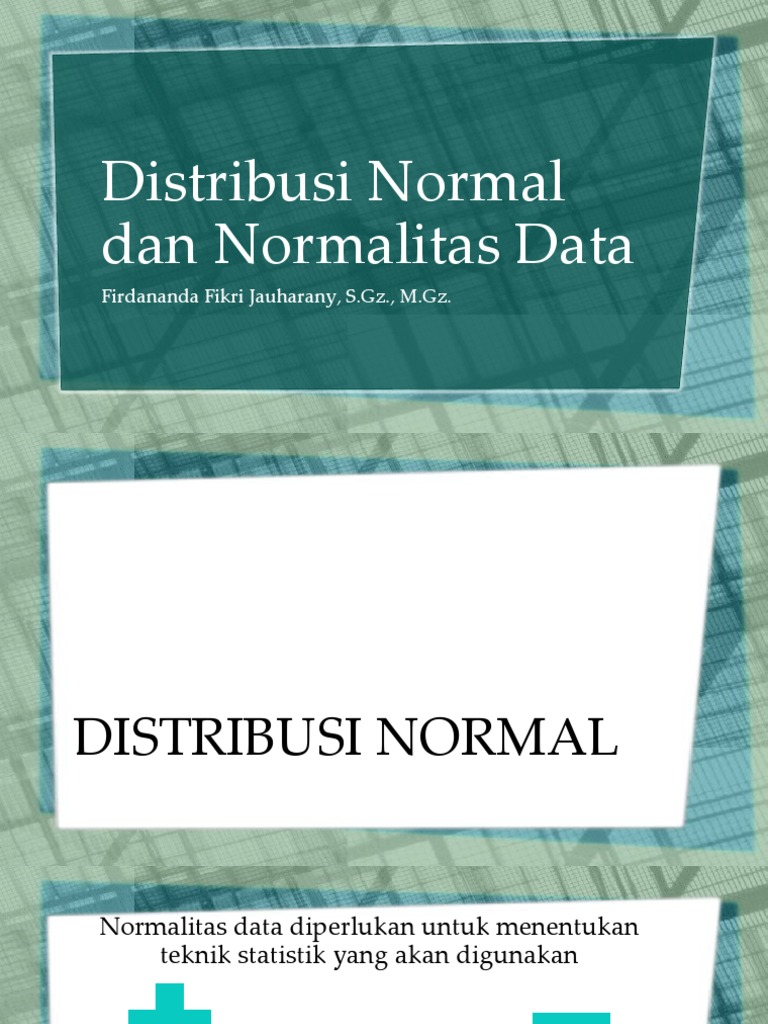 Distribusi Normal Dan Uji Normalitas | PDF