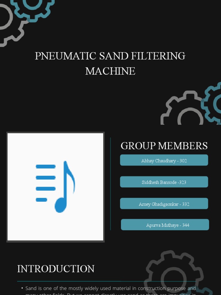 Pneumatic Sand Filtering Machine | Download Free PDF | Filtration ...