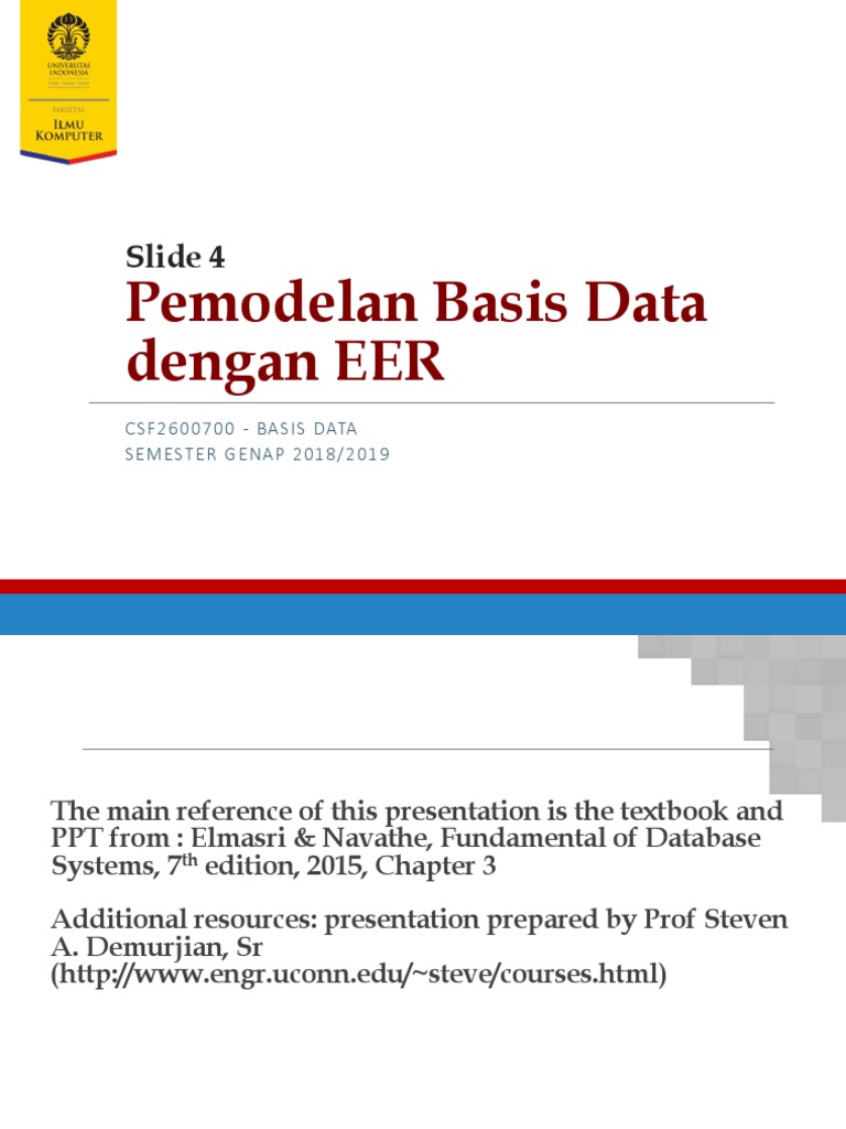 172 - Slide 4 - Pemodelan Basisdata Dengan EER (With Example) | PDF