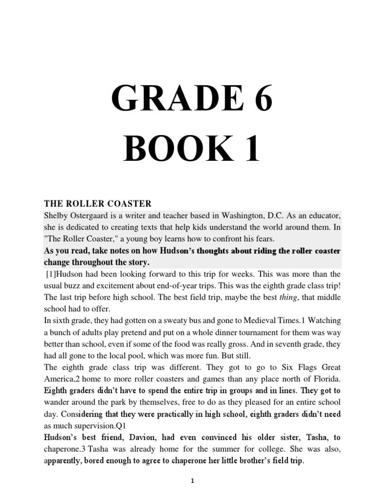 Reading Grade 6 First Book | PDF | Minotaur | Theseus