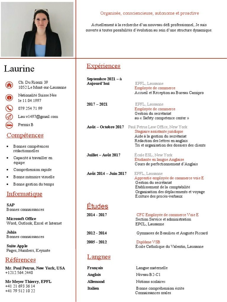 CV 2021 La Urine Vermeille | PDF | Informatique