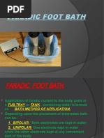 Faradic Foot Bath | PDF | Foot | Musculoskeletal System
