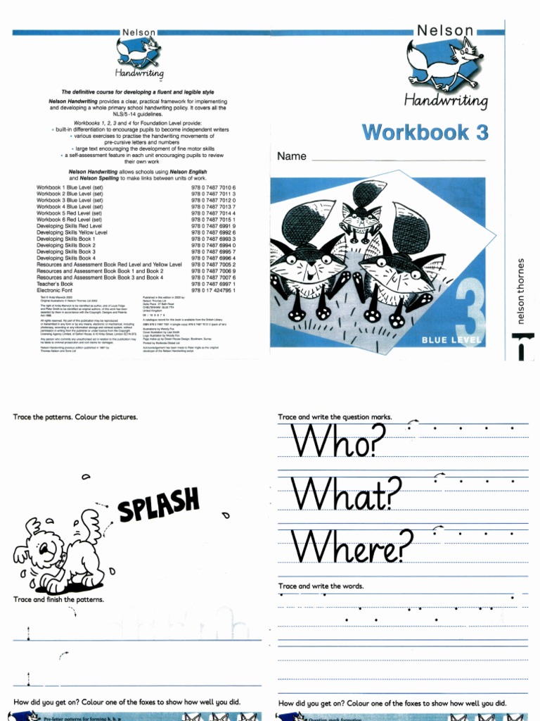 Nelson Handwriting Workbook 3 | PDF