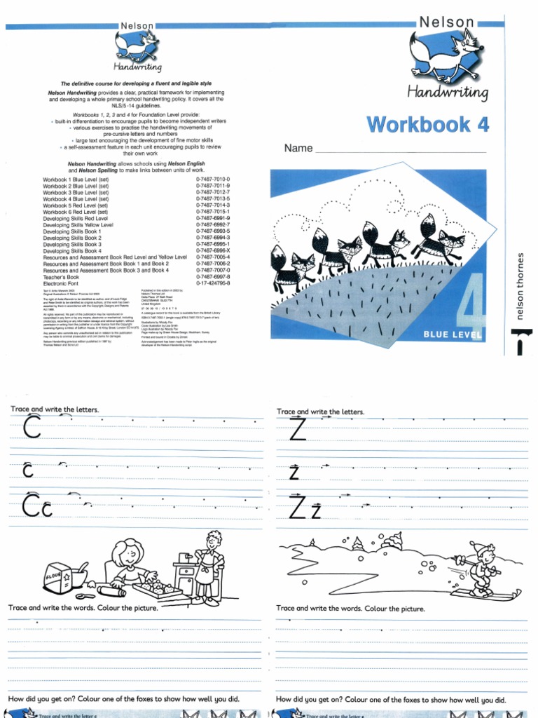 Nelson Handwriting Workbook 4 | PDF