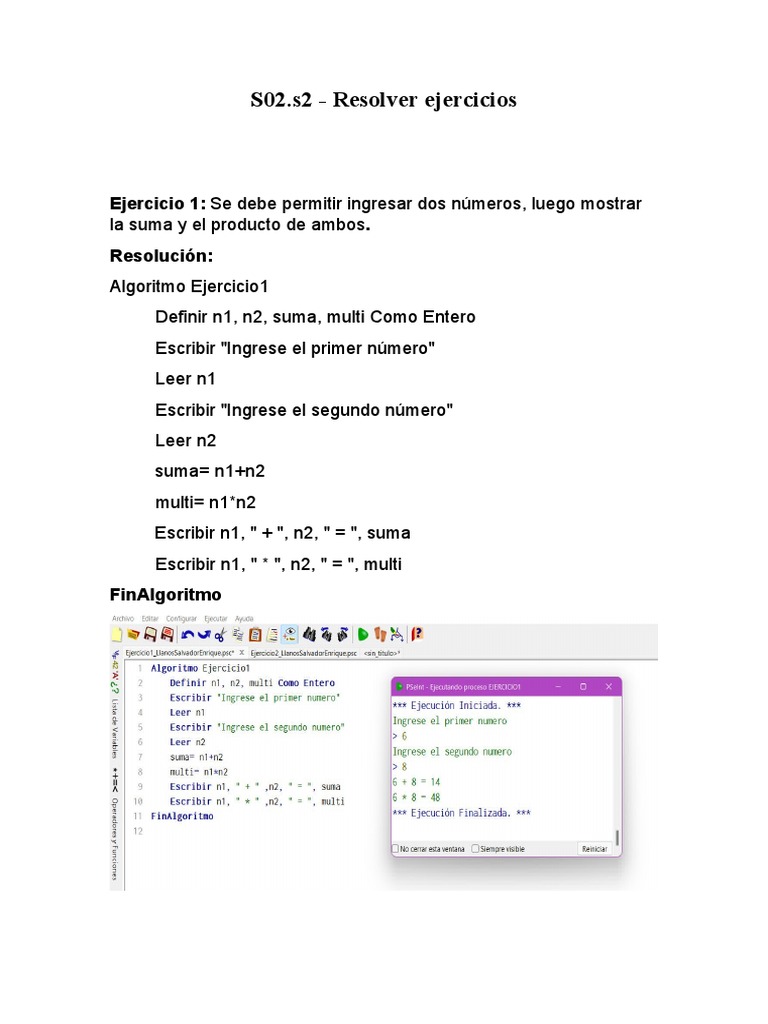 S02.s2 - Resolver Ejercicios | PDF | Pulgada | Dólar de los Estados Unidos