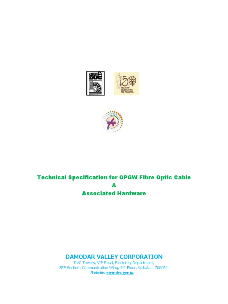 TS Technical Specification For OPGW Fibre Optic Cable | PDF | Optical Fiber | Galvanization