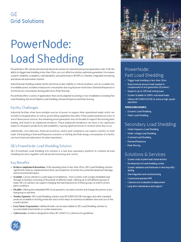 Powernode: Load Shedding: Grid Solutions | PDF | Electrical Grid ...