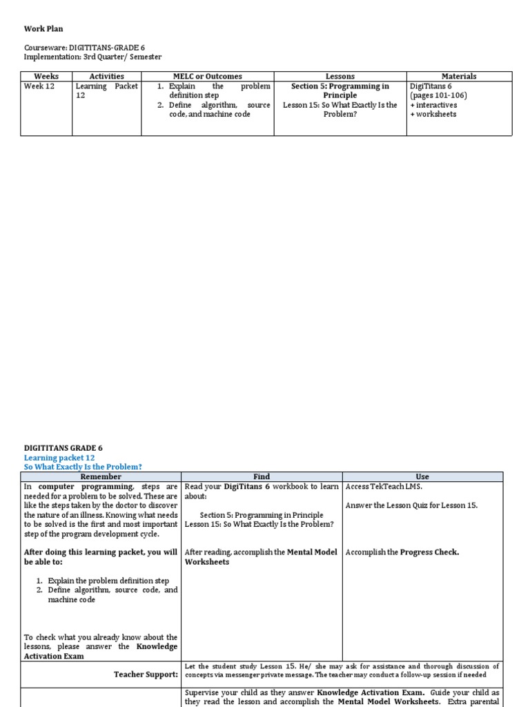 Computer 6 Module | PDF | Computer Programming | Algorithms