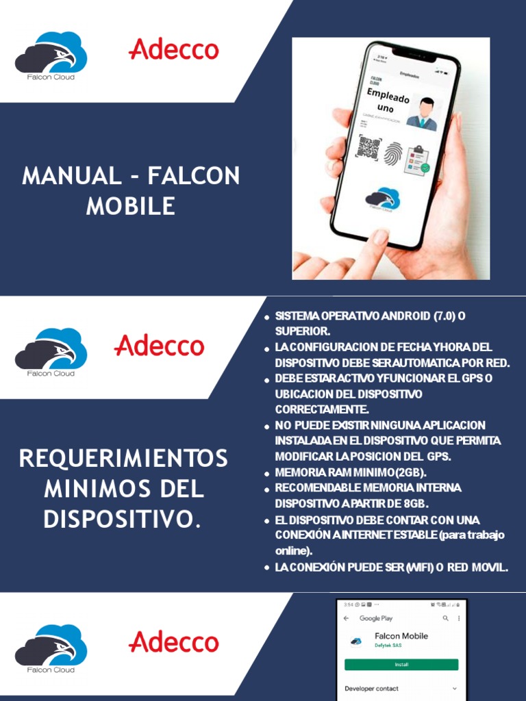 Manual - Falcon Mobile | PDF | Software de la aplicacion | Software
