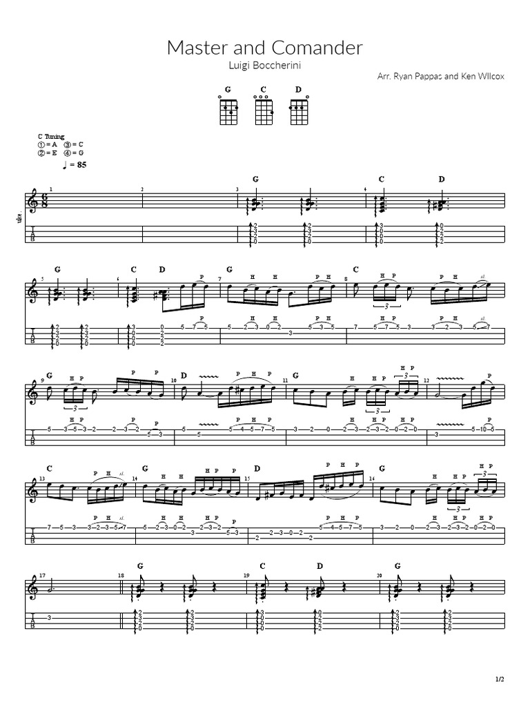 Uke Master and Comander Boccherini | PDF