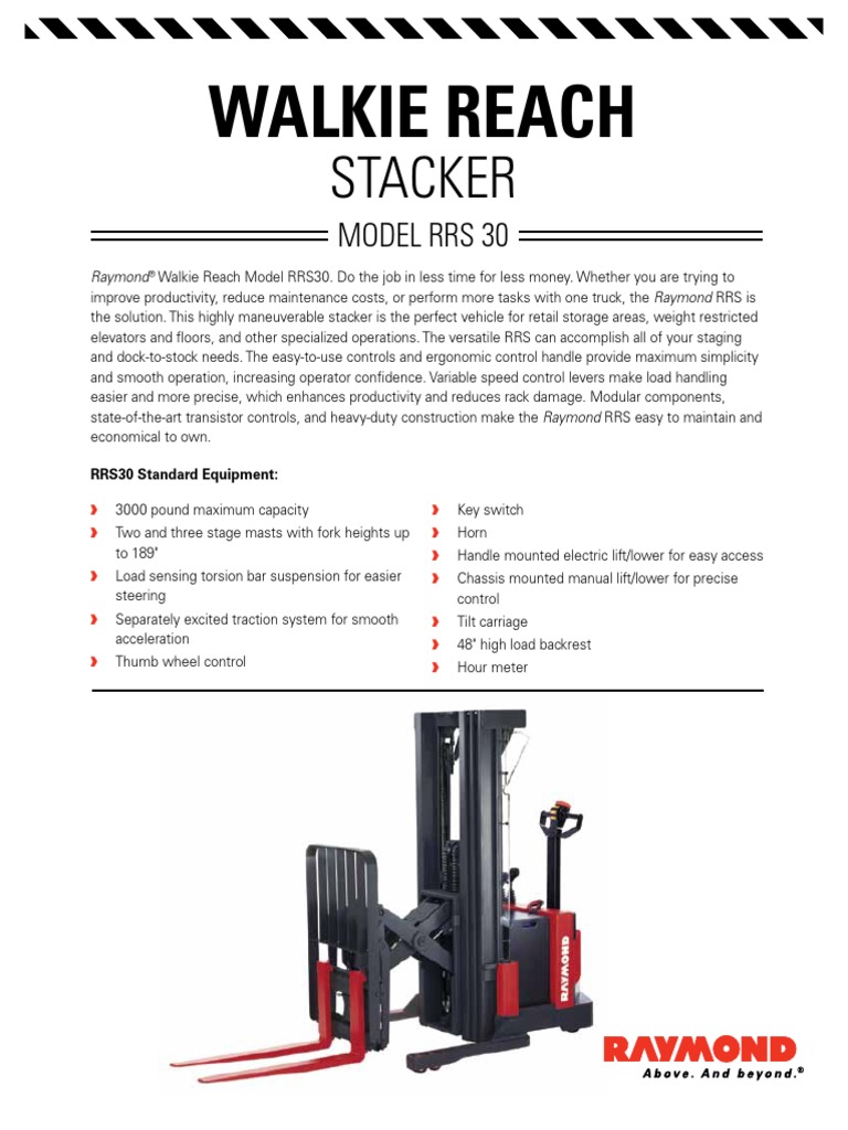 Catalogo Tecnico Raymond RRS30 | PDF | Elevator | Tractor
