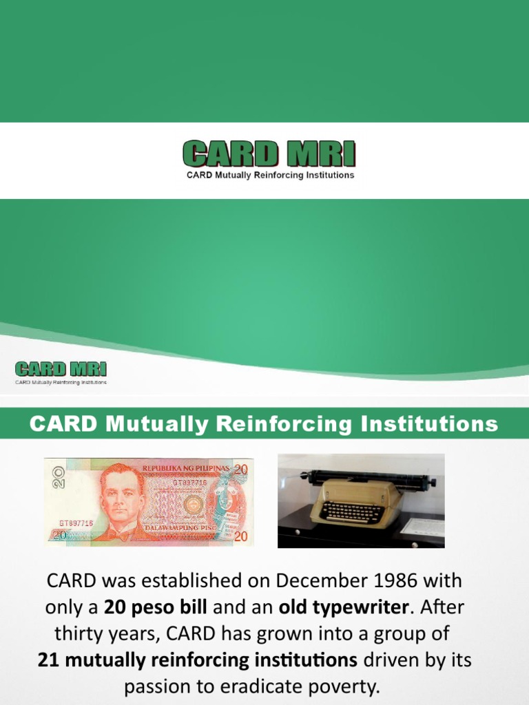 CARD MRI Presentation August 2019 Update | PDF | Microfinance | Microcredit
