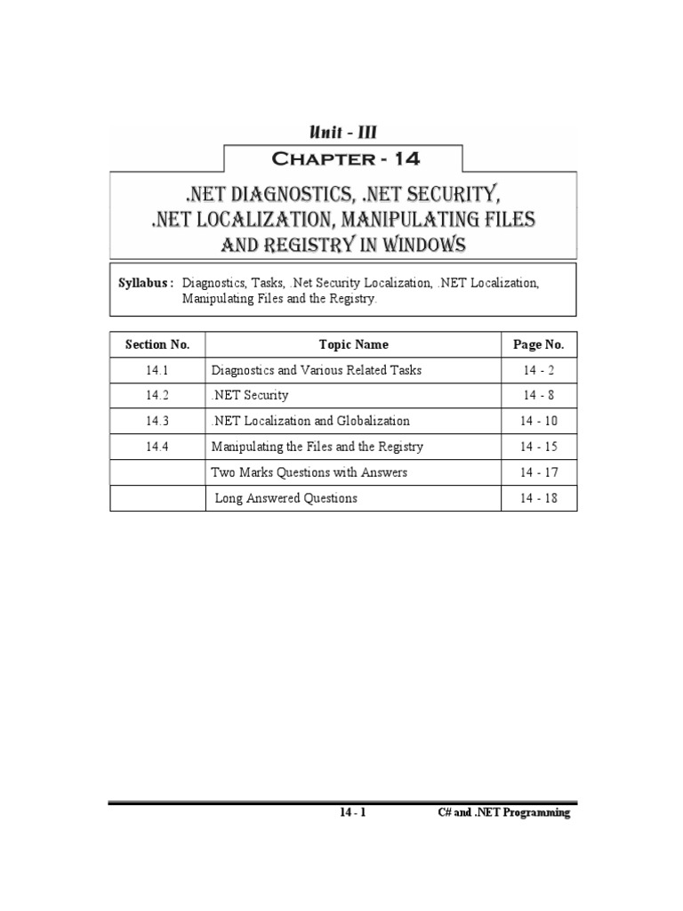 C# Unit 3 | PDF | Windows Registry | Process (Computing)