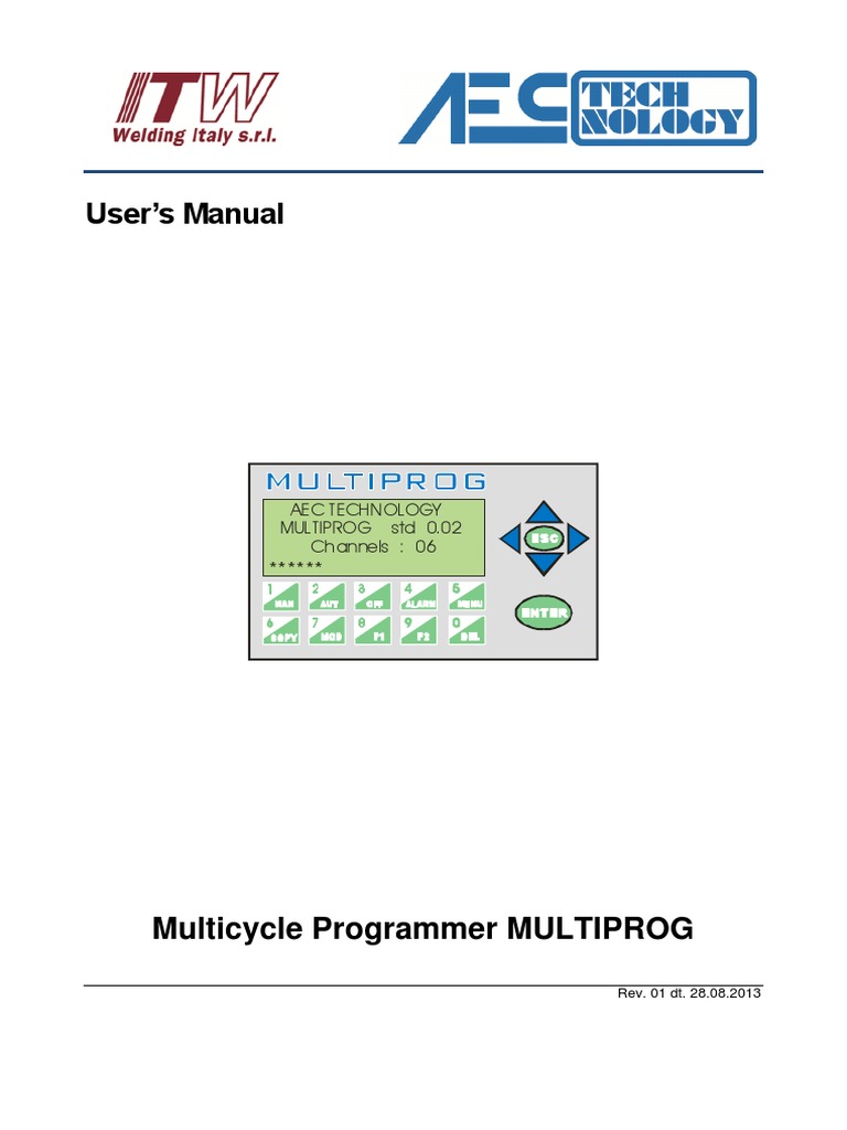 User's Manual: Aec Technology Multiprog STD 0.02 Channels: 06 | PDF ...