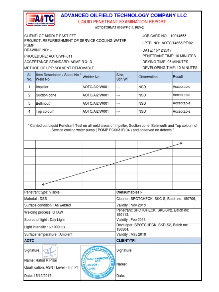 16 - LPT Reports | PDF | Construction | Welding