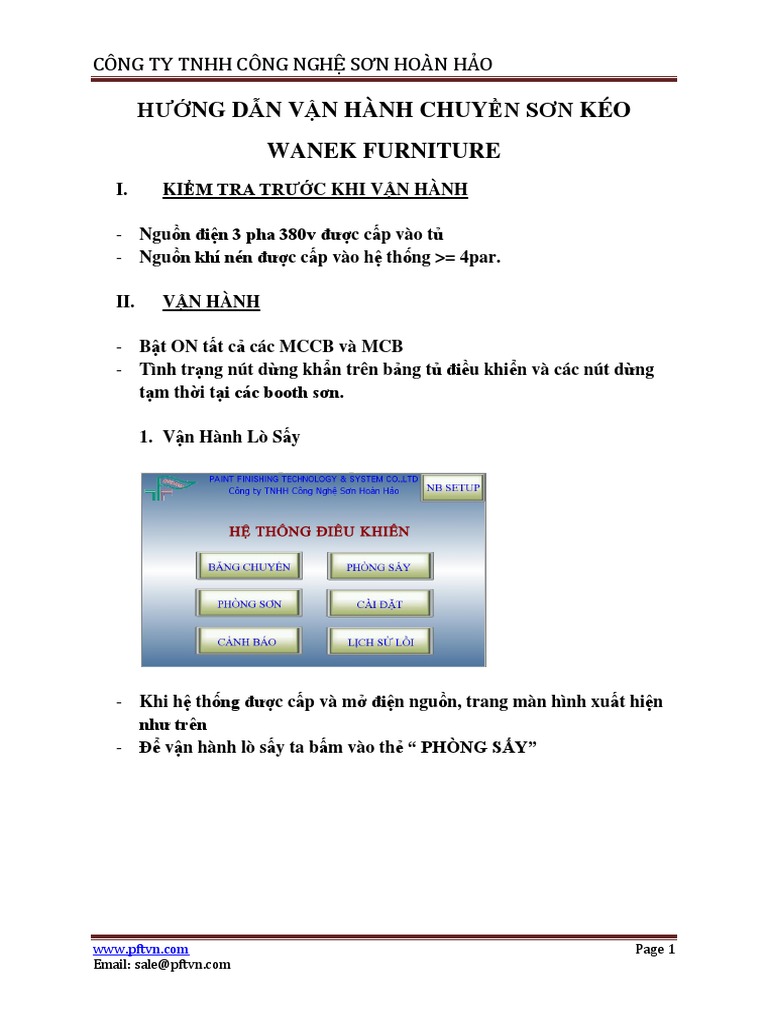 HDSD CHUYỀN SƠN WANEK 4 | PDF