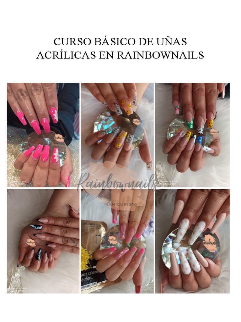 Curso Básico de Uñas Acrílicas en Rainbownails | PDF | Clavo (anatomía ...