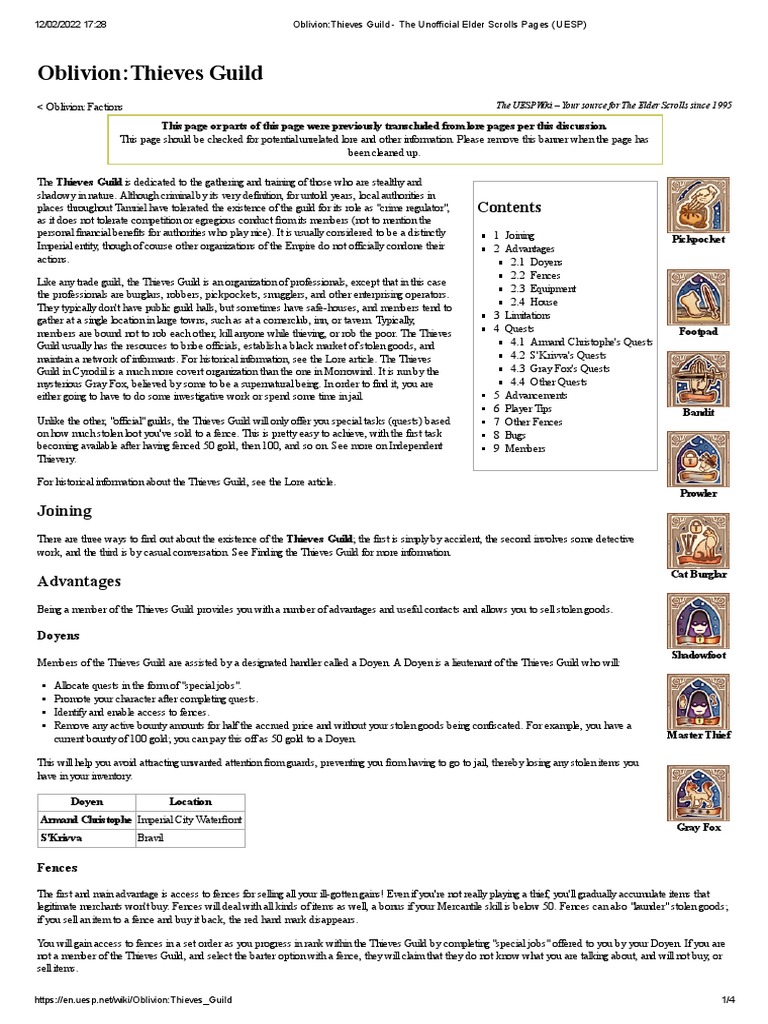 Thieves Guild | PDF