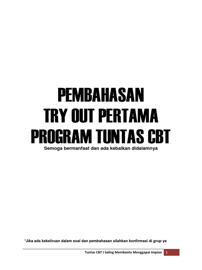 To Tuntas 1 | PDF