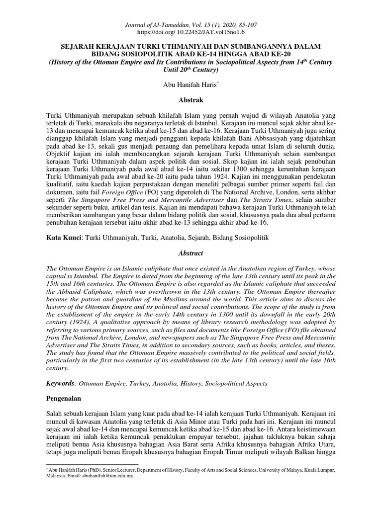 Sejarah Turki Uthmaniyah | PDF
