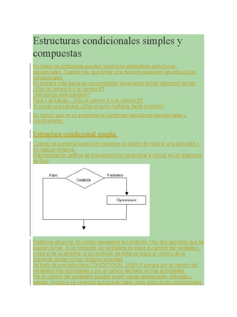 Estructuras Condicionales Simples y Compuestas | PDF | Python (lenguaje ...
