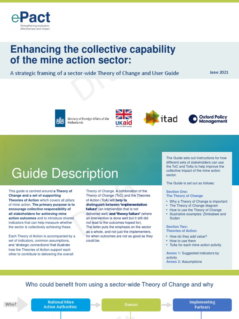 Mine Action ToC ToA Guide Draft | PDF