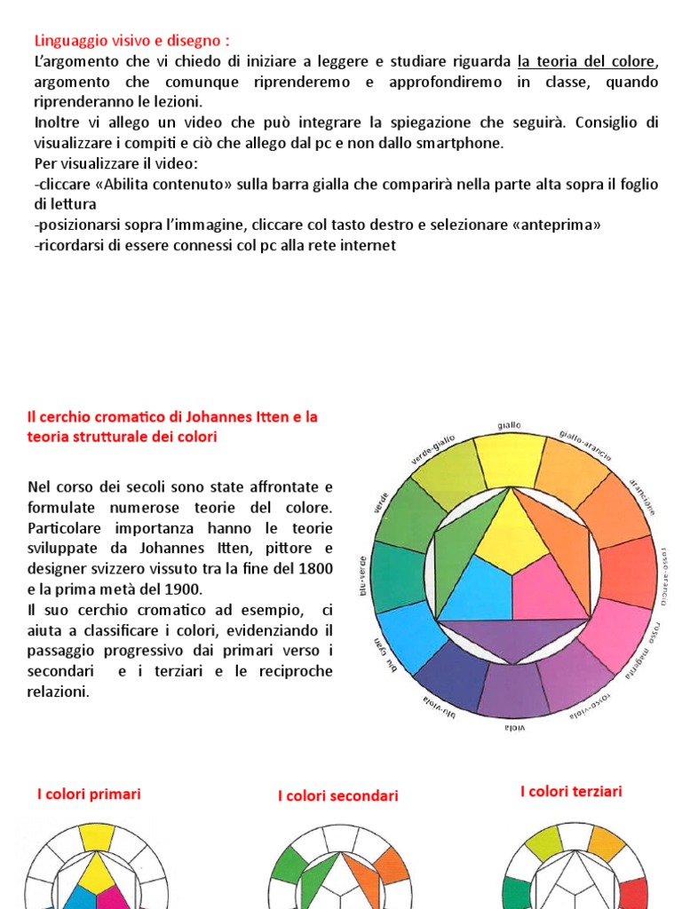 Lezione - Teoria Del Colore | PDF