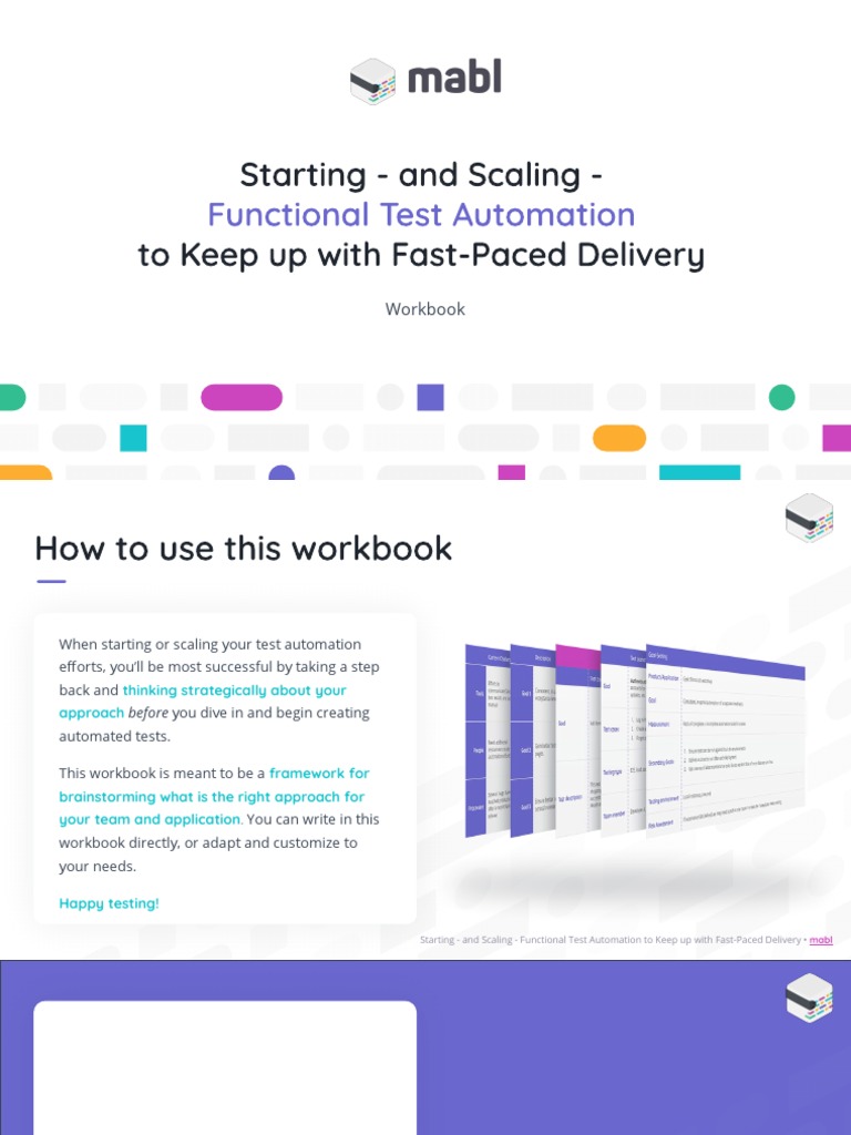 Mabl Worksheet Starting and Scaling Functional Automated Testing ... Mabl Worksheet Starting and Scaling Functional Automated Testing ...